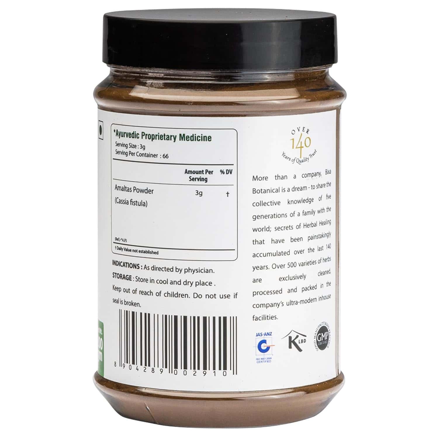 Buy BIXA BOTANICAL AMALTAS PULP POWDER (CASSIA FISTULA), PROMOTES ...