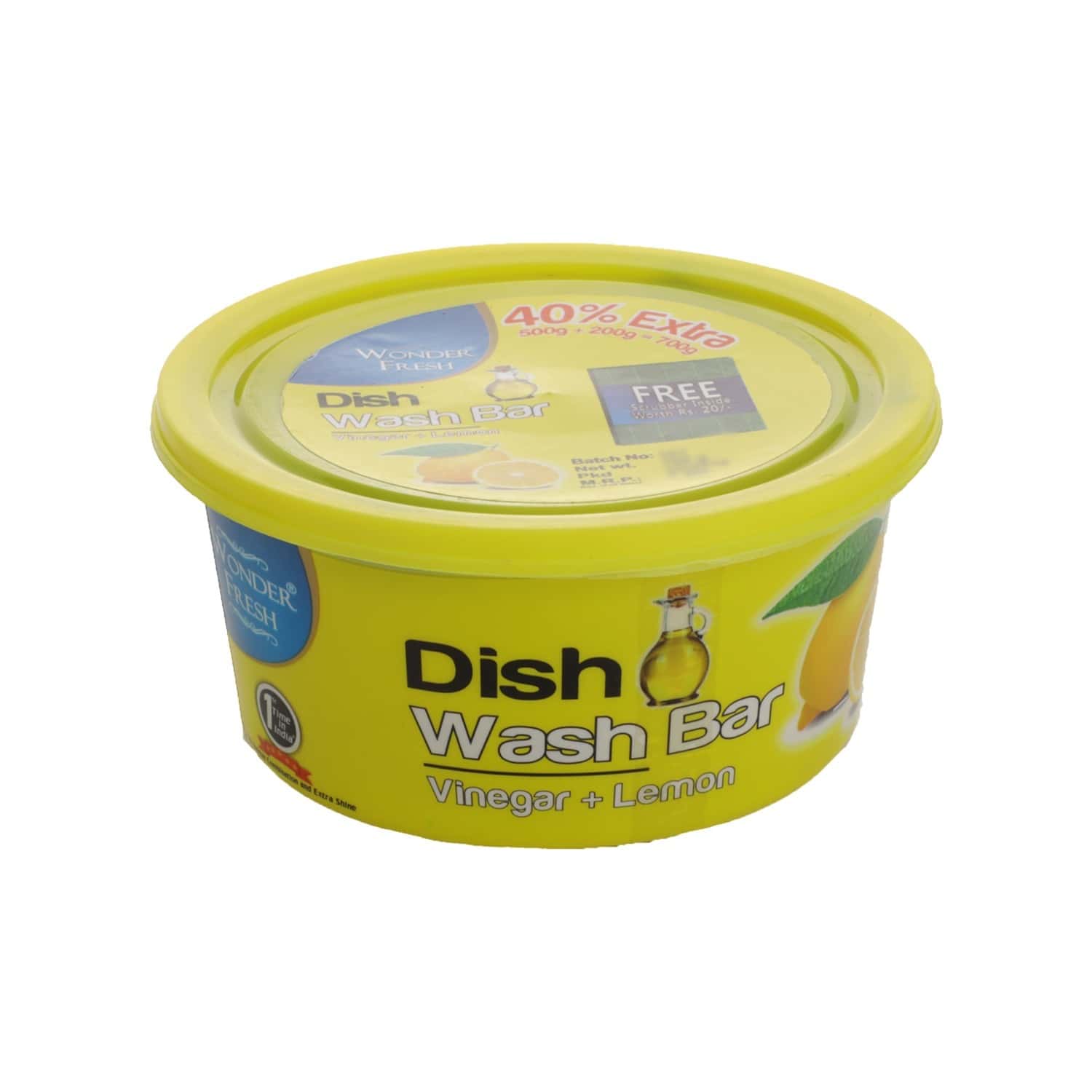 Buy WONDER FRESH DISHWASH BAR VINEGAR + LEMON 750GM Online & Get Upto ...