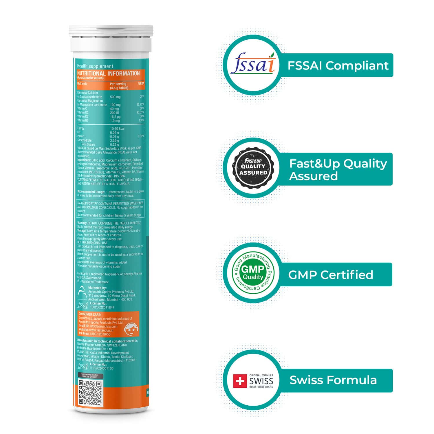 Buy FAST&UP FORTIFY CALCIUM VITAMIN D3 TABLET WITH ADDED MAGNESIUM ...