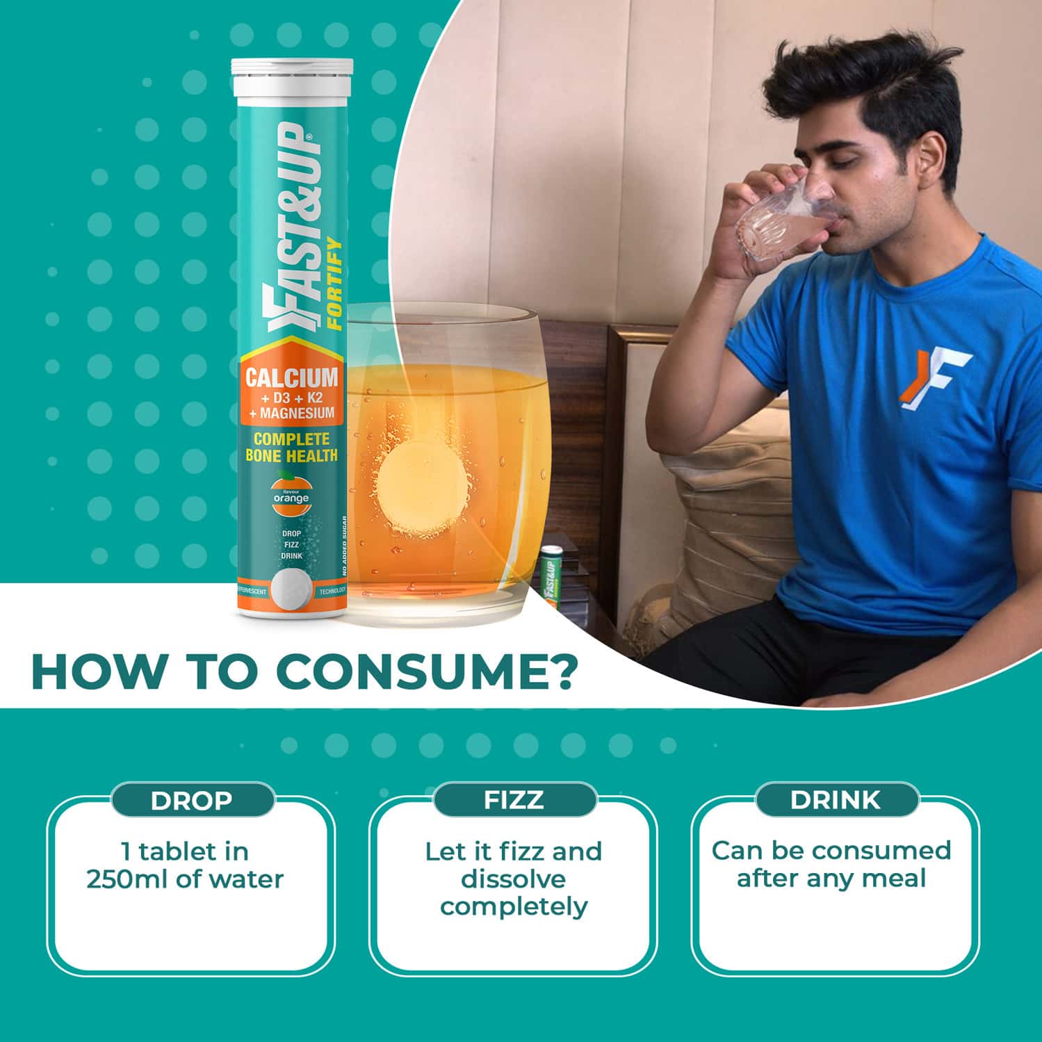 Buy FAST&UP FORTIFY CALCIUM VITAMIN D3 TABLET WITH ADDED MAGNESIUM ...