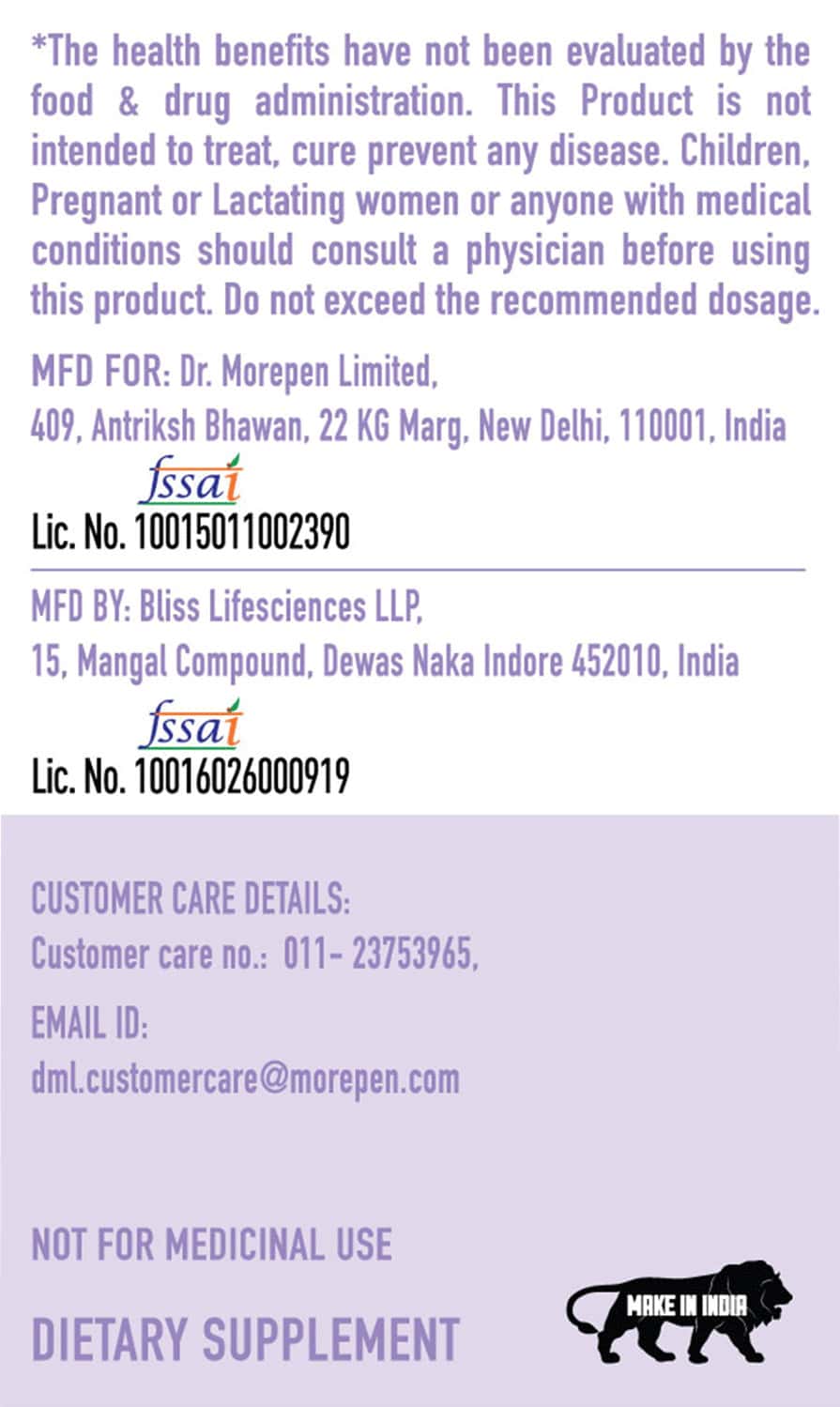 Buy DR. MOREPEN CLA 1000MG (CONJUGATED LENOLEIC ACID) FOR FAT ...