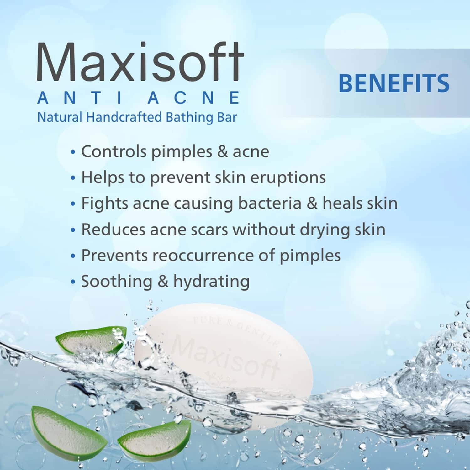 Buy MAXISOFT ANTI ACNE & ANTI PIMPLE SOAP (75 GM - PACK OF 3) Online ...