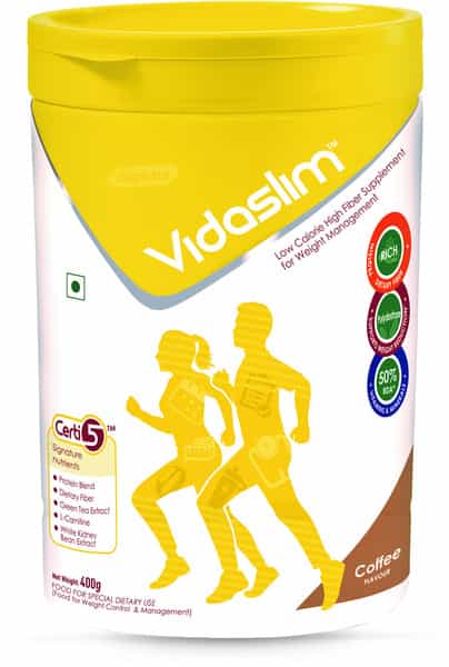 Buy VIDASLIM HIGH FIBRE SUPPLEMENT FOR WEIGHT LOSS-400GM COFFEE Online ...