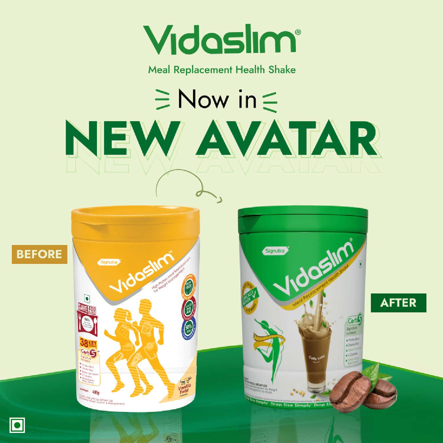 Buy VIDASLIM MEAL REPLACEMENT HEALTH SHAKE FOR WEIGHT MANAGEMENT CAFFE ...