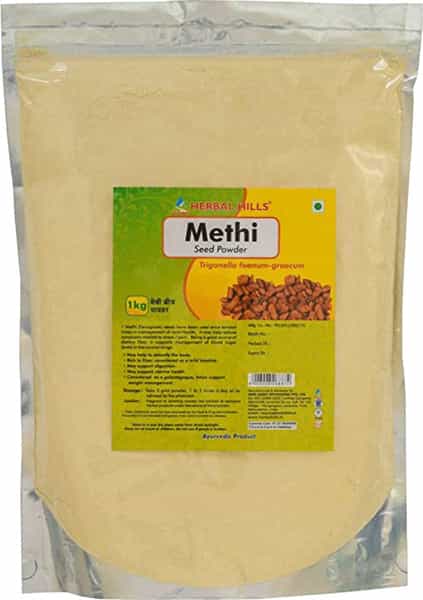 Buy HERBAL HILLS METHI SEED POWDER | FENUGREEK POWDER (1 KG SINGLE PACK ...
