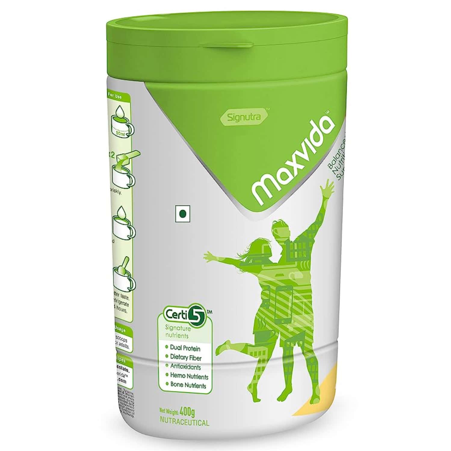 Buy MAXVIDA NUTRITION SUPPLEMENT VANILLA FLAVOUR POWDER - 400G REFILL ...