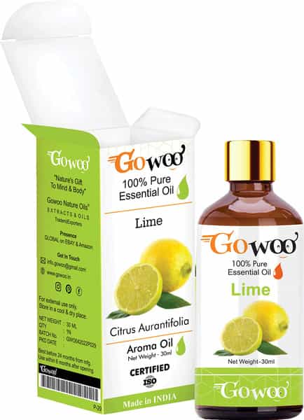 Buy GO WOO 100% PURE LIME - DISTILLED OIL VIRGIN & UNDILUTED 30 ML ...