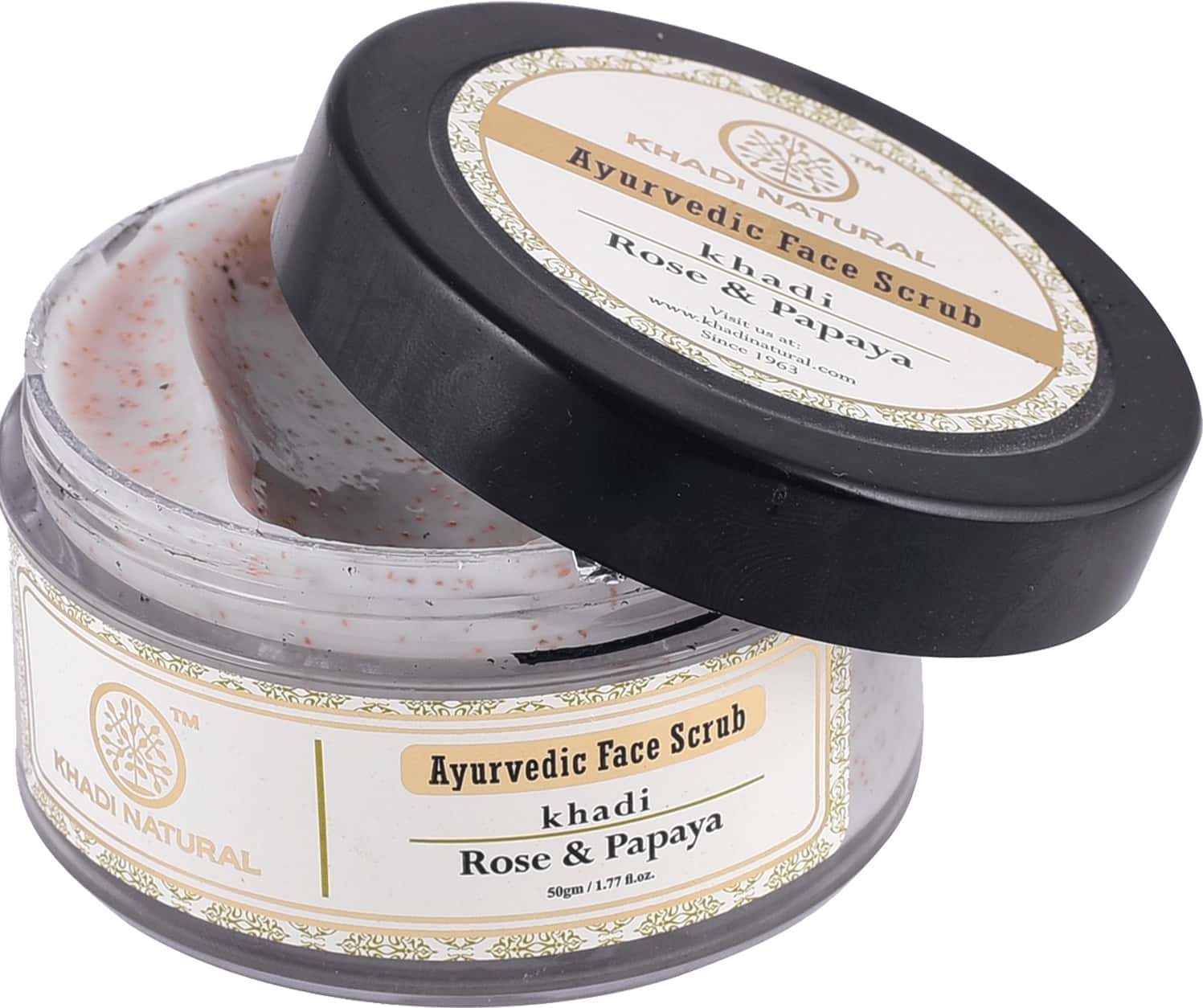 Buy KHADI NATURAL ROSE & PAPAYA FACE SCRUB 50 GM Online & Get Upto 60% OFF at PharmEasy
