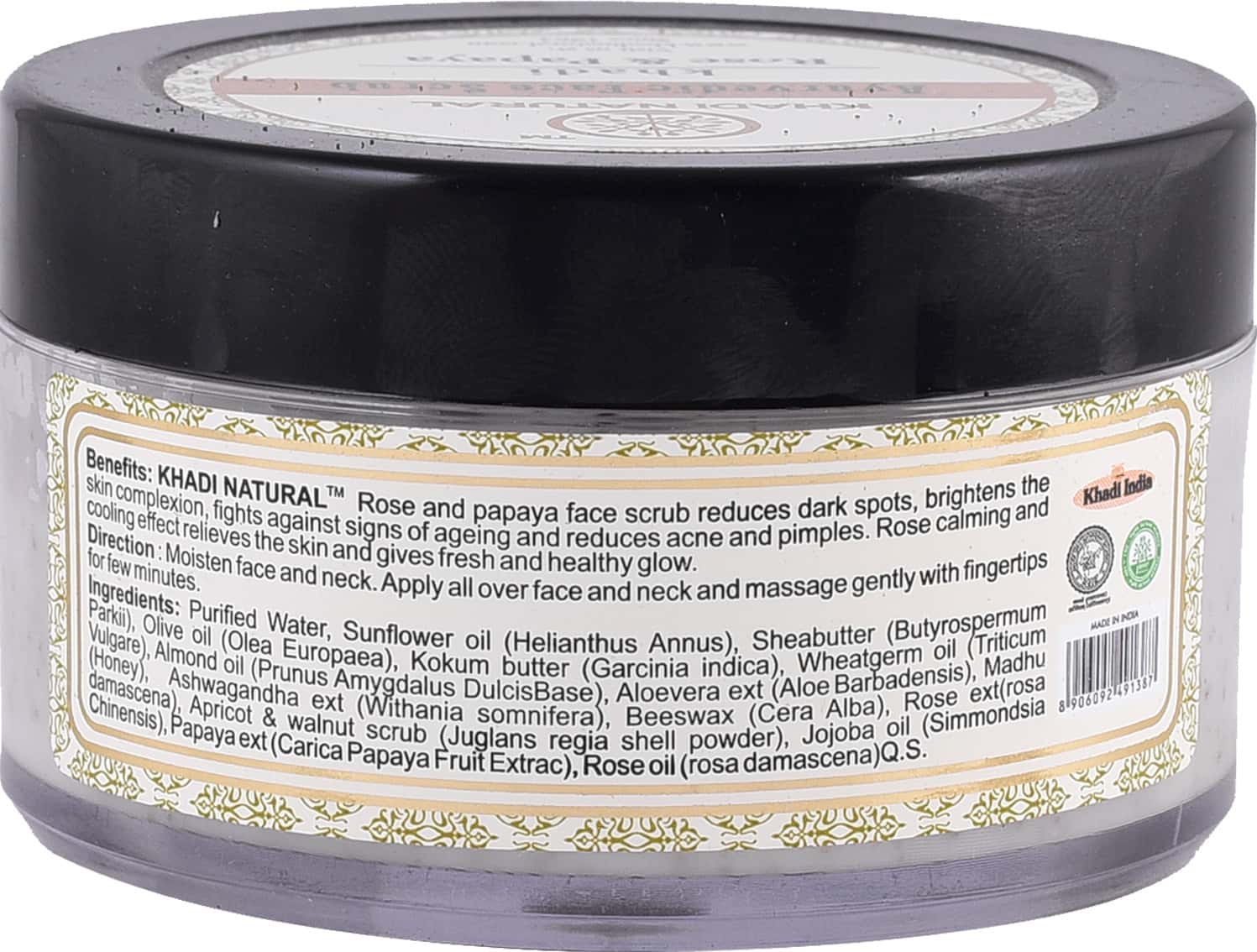 Buy KHADI NATURAL ROSE & PAPAYA FACE SCRUB 50 GM Online & Get Upto 60% OFF at PharmEasy