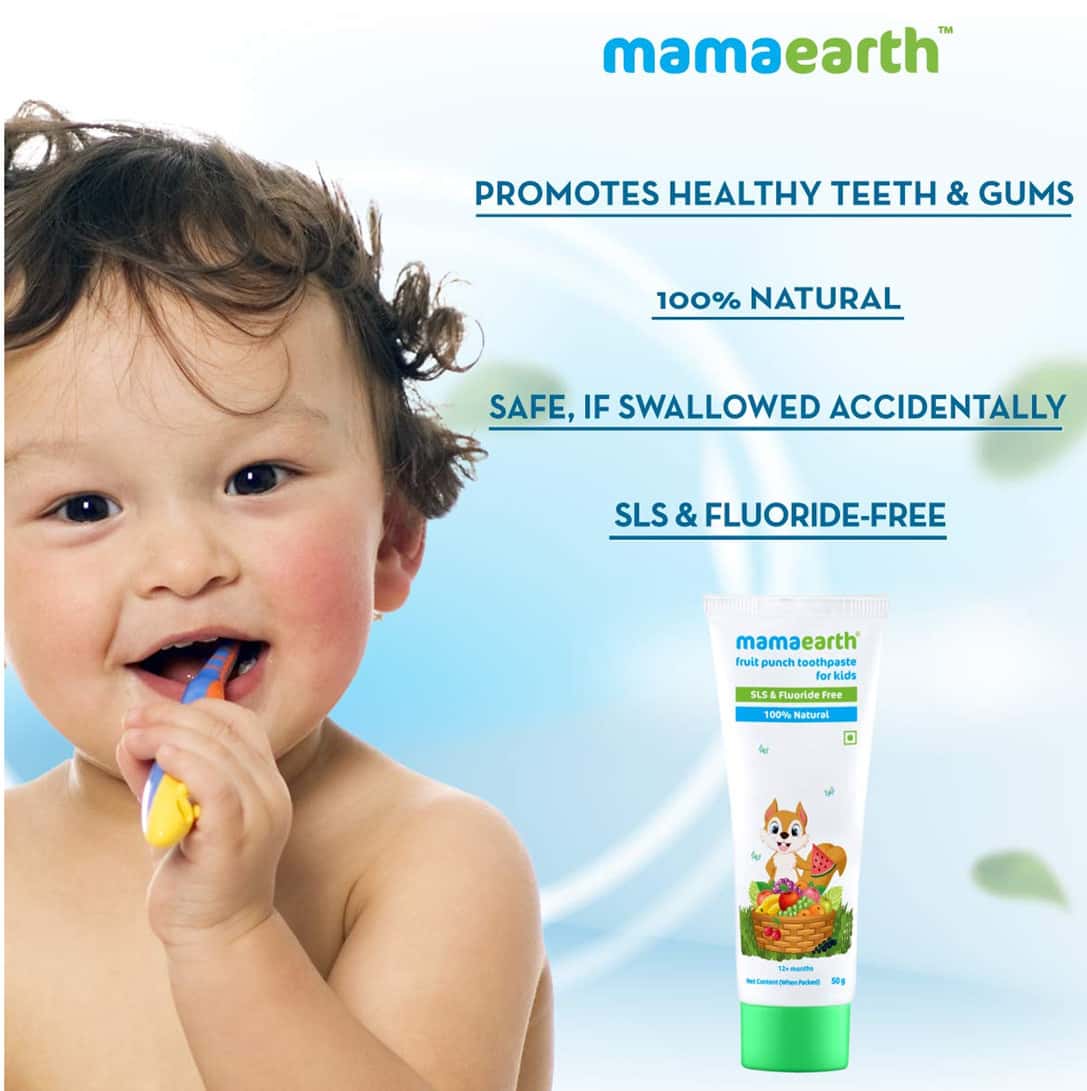 Buy MAMAEARTH FRUIT PUNCH TOOTHPASTE FOR KIDS - 50G Online & Get Upto ...