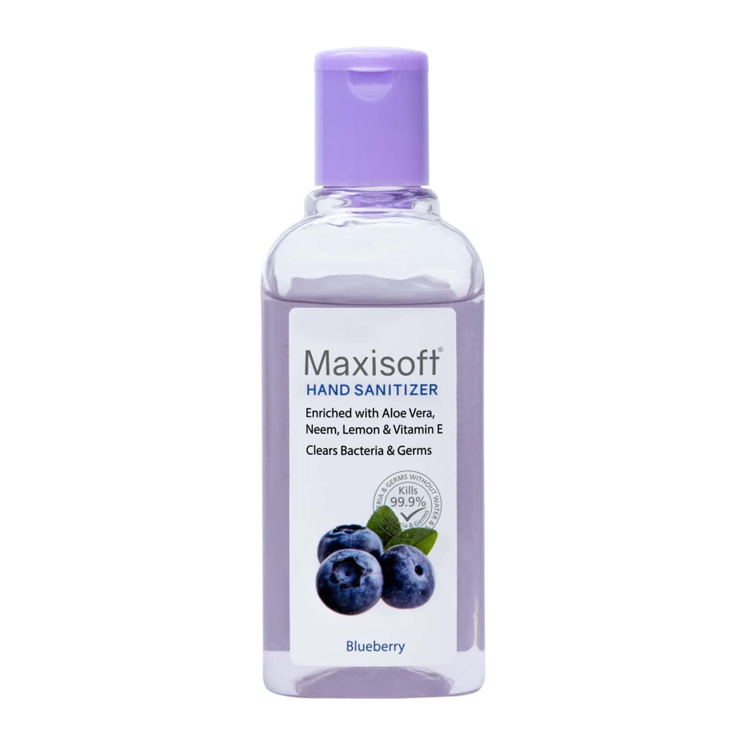 Buy MAXISOFT HAND SANITIZER GEL (BLUEBERRY) (60 ML - PACK OF 12) Online ...