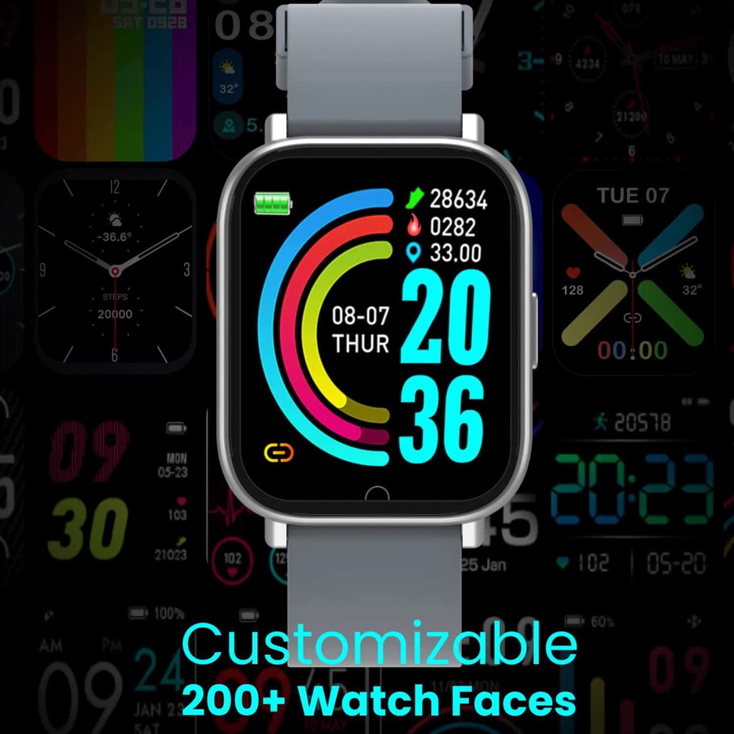 Buy PORTRONICS KRONOS Y1 POR-1429 - SMART WATCH, GREY Online & Get Upto ...