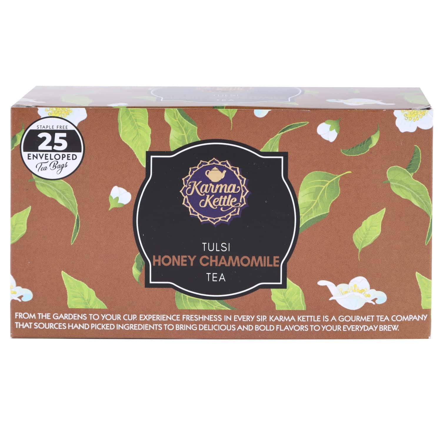 Buy KARMA KETTLE TULSI HONEY CHAMOMILE TEA, 25 STAPLE FREE TEABAGS ...