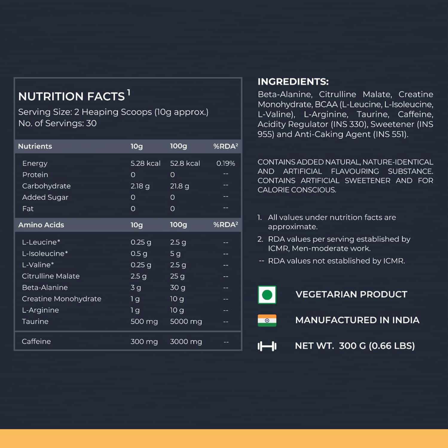 Buy NUTRABAY GOLD SPARK PRE WORKOUT - 300G FRUIT PUNCH 30 SERVINGS ...