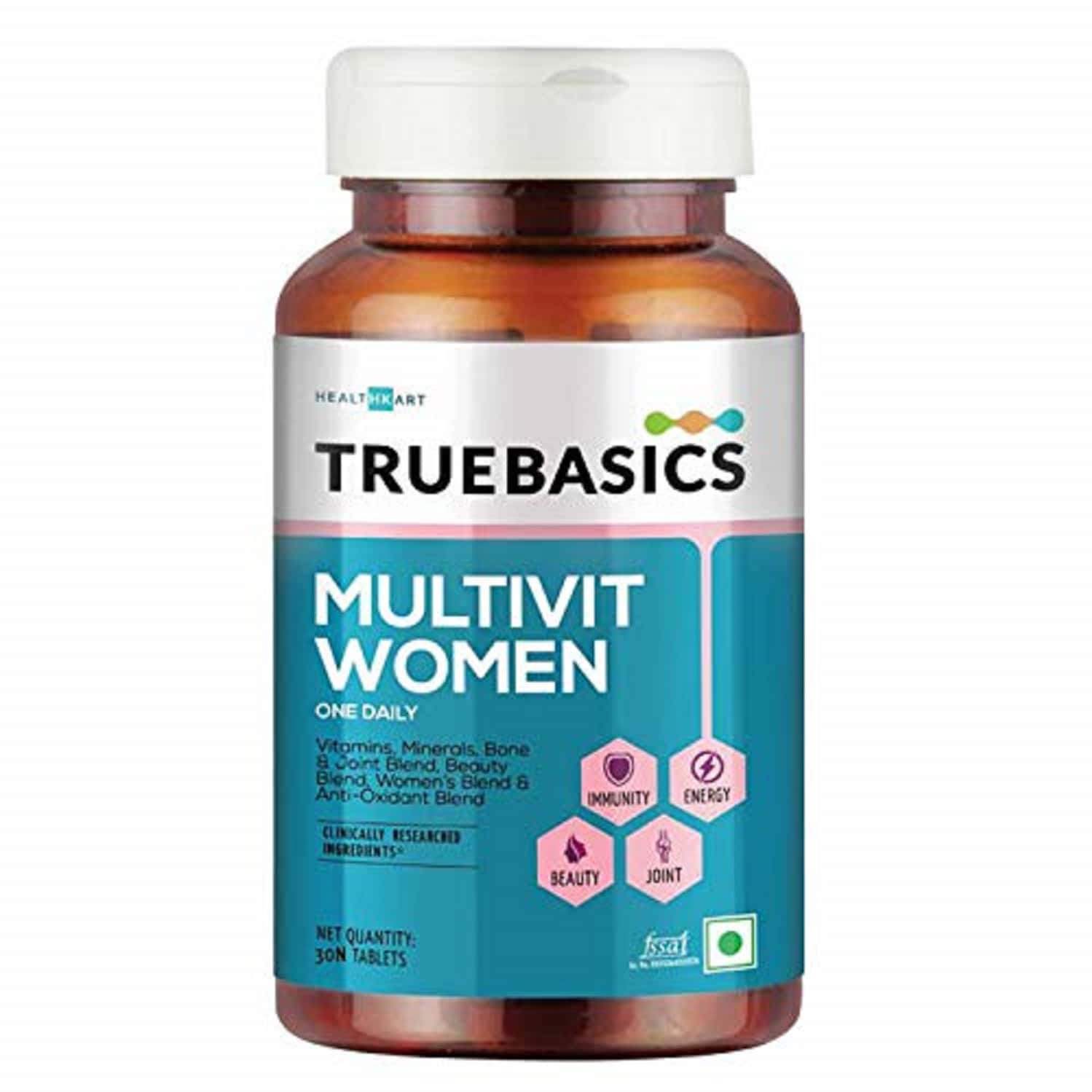 Buy TRUEBASICS MULTIVITAMIN FOR WOMEN & MULTIVITAMIN FOR MEN COMBO, 30 ...