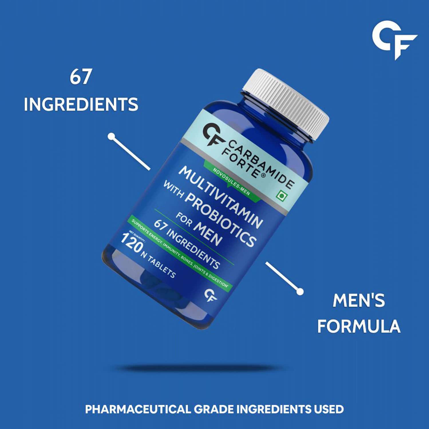 Buy CARBAMIDE FORTE MULTIVITAMIN FOR MEN WITH 67 INGREDIENTS 120 ...