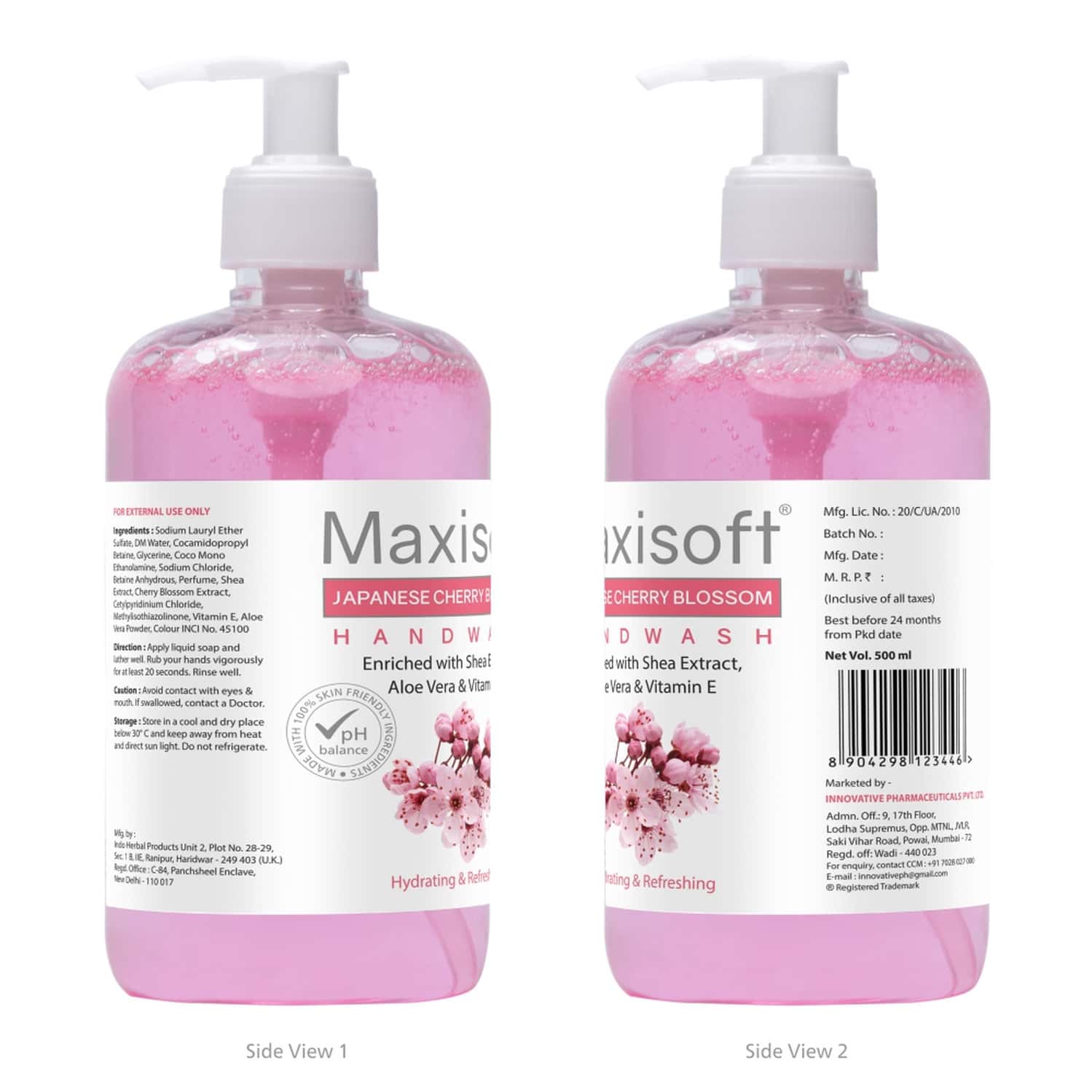 Buy MAXISOFT JAPANESE CHERRY BLOSSOM HAND WASH 500 ML | NEEM & TULSI ...