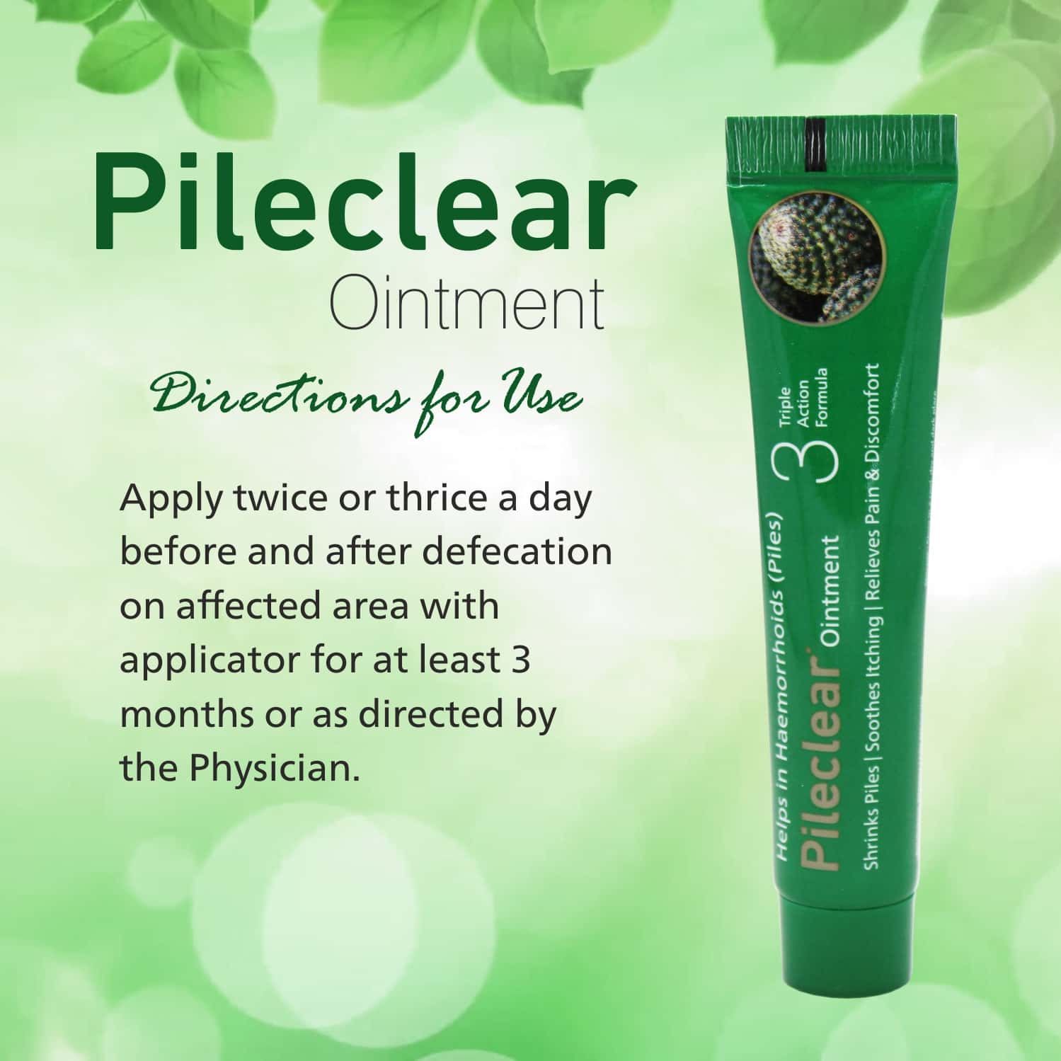 Buy PILECLEAR OINTMENT 25 GM | AYURVEDIC PILES CARE OINTMENT | HERBAL ...