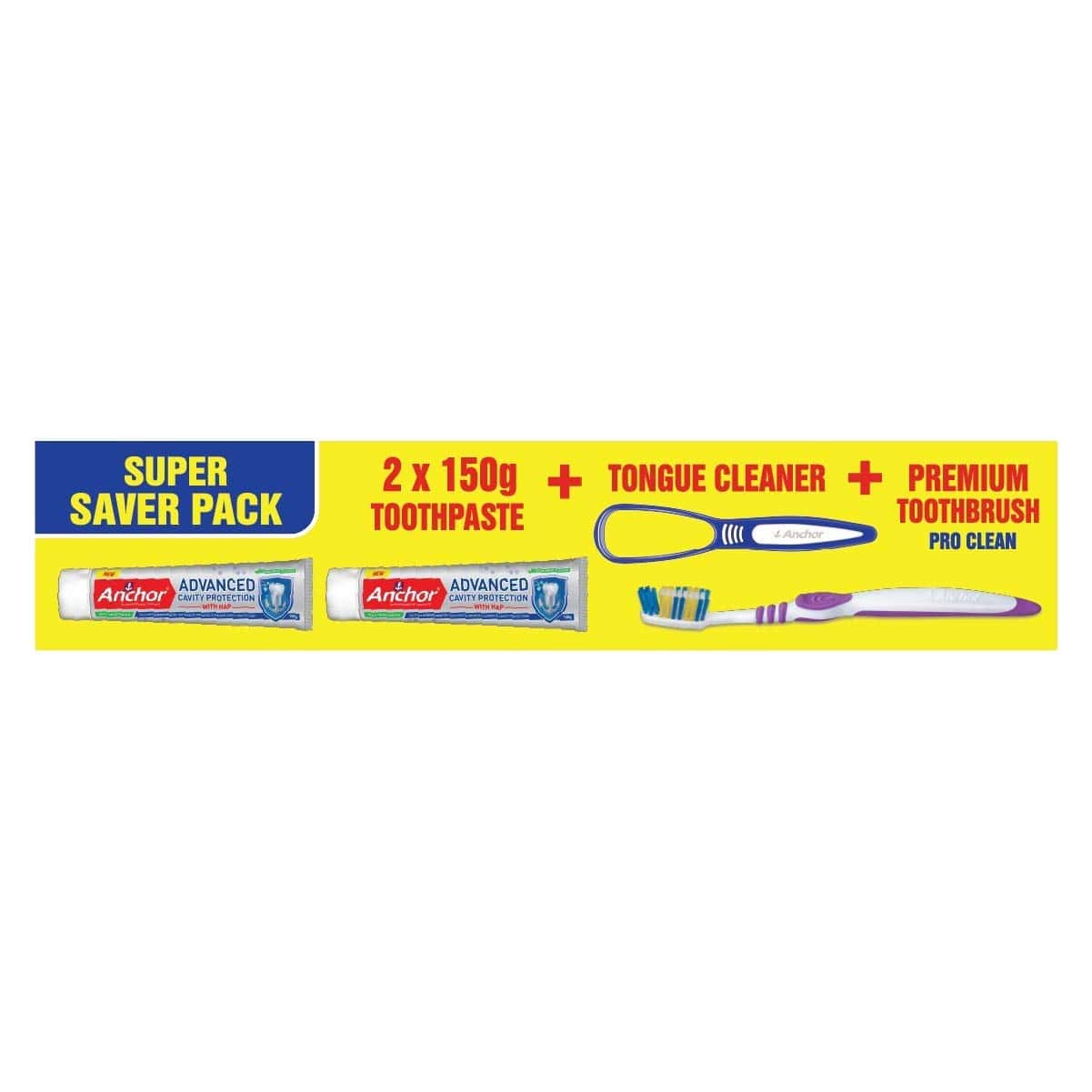 Buy ANCHOR HAP ORAL CARE KIT (150GM X 2) BOX OF 300 G Online & Get Upto ...