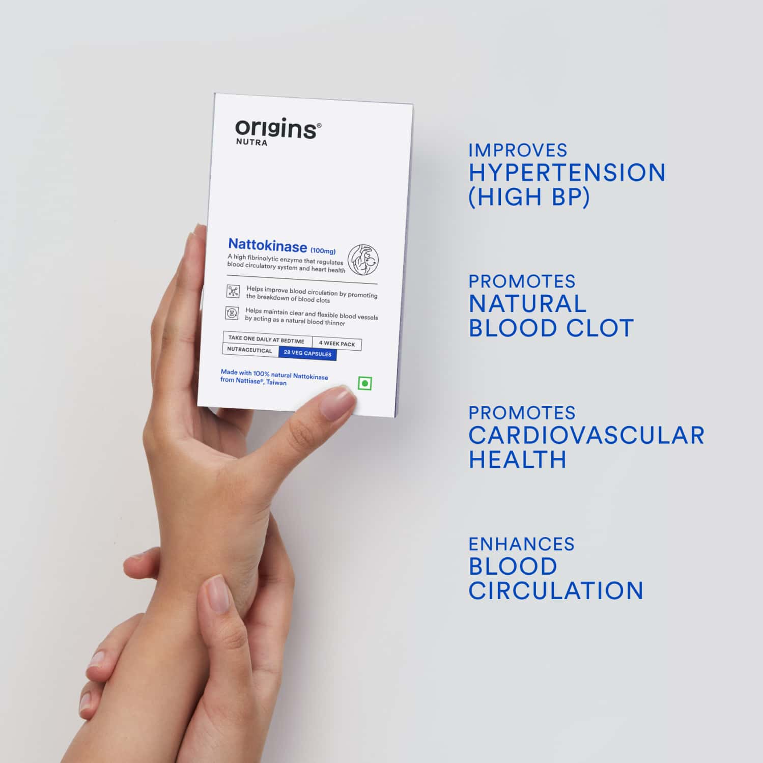 Buy ORIGINS NUTRA NATTOKINASE | PROMOTE HEART HEALTH, NATURAL BLOOD ...