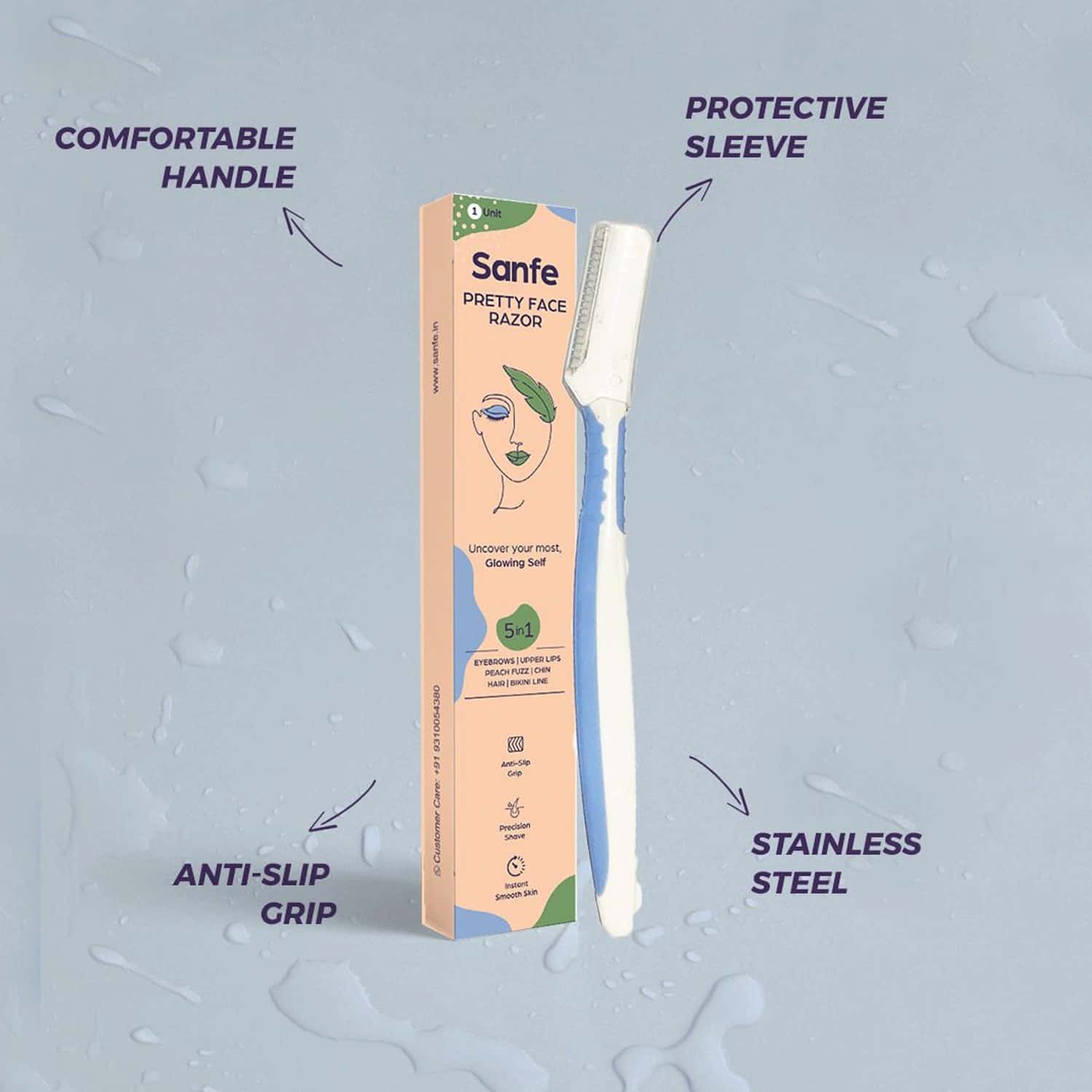 Buy SANFE PRETTY FACE RAZOR FOR PAIN-FREE FACIAL HAIR REMOVAL (1 UNIT ...