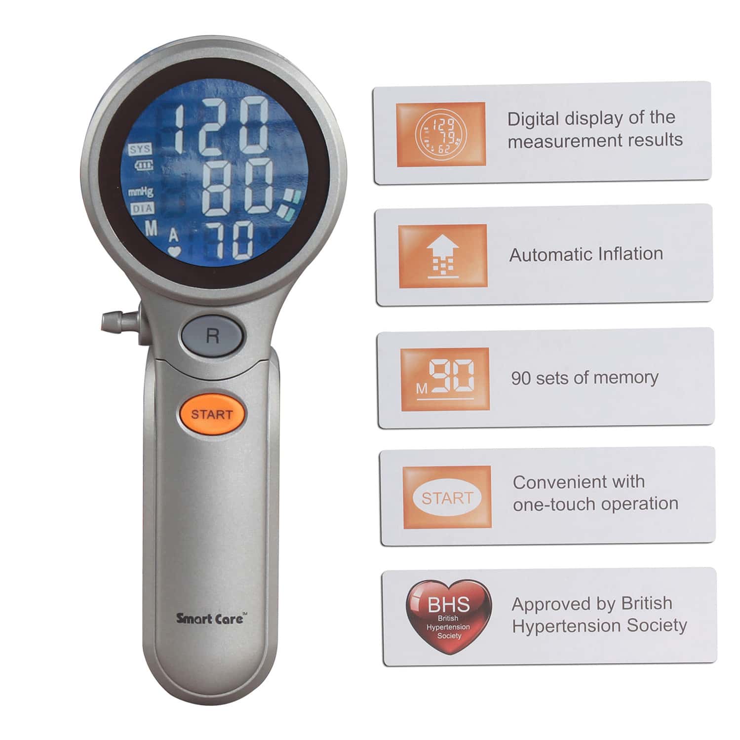 Buy SMARTCARE DIGITAL UPPER ARM CUFF ACCURATE AND PORTABLE BLOOD ...