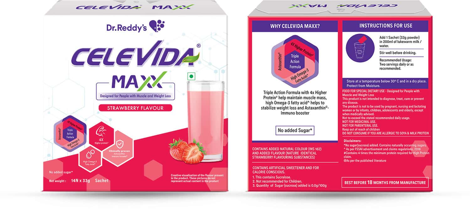 Buy DR. REDDY'S CELEVIDA MAXX-HIGH-PROTEIN & IMMUNITY SUPPLEMENT ...