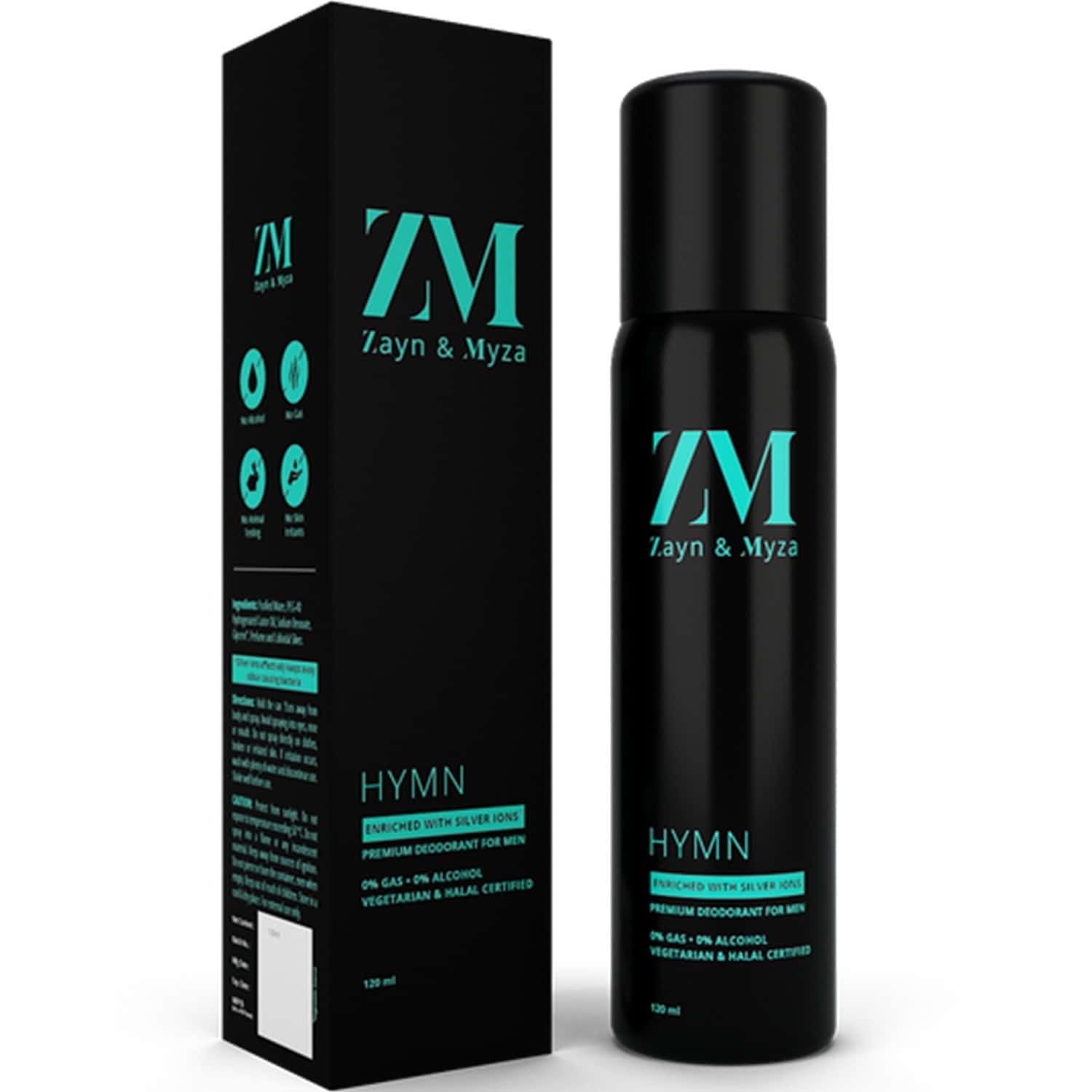 Buy ZM ZAYN & MYZA HYMN NO ALCOHOL BODY SPRAY FOR MEN, 120 ML Online ...