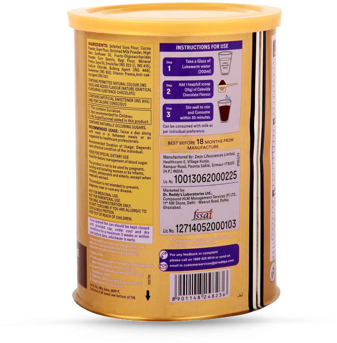 Buy CELEVIDA NUTRITION DRINK FOR DIABETES CARE & IMMUNITY SUPPORT ...