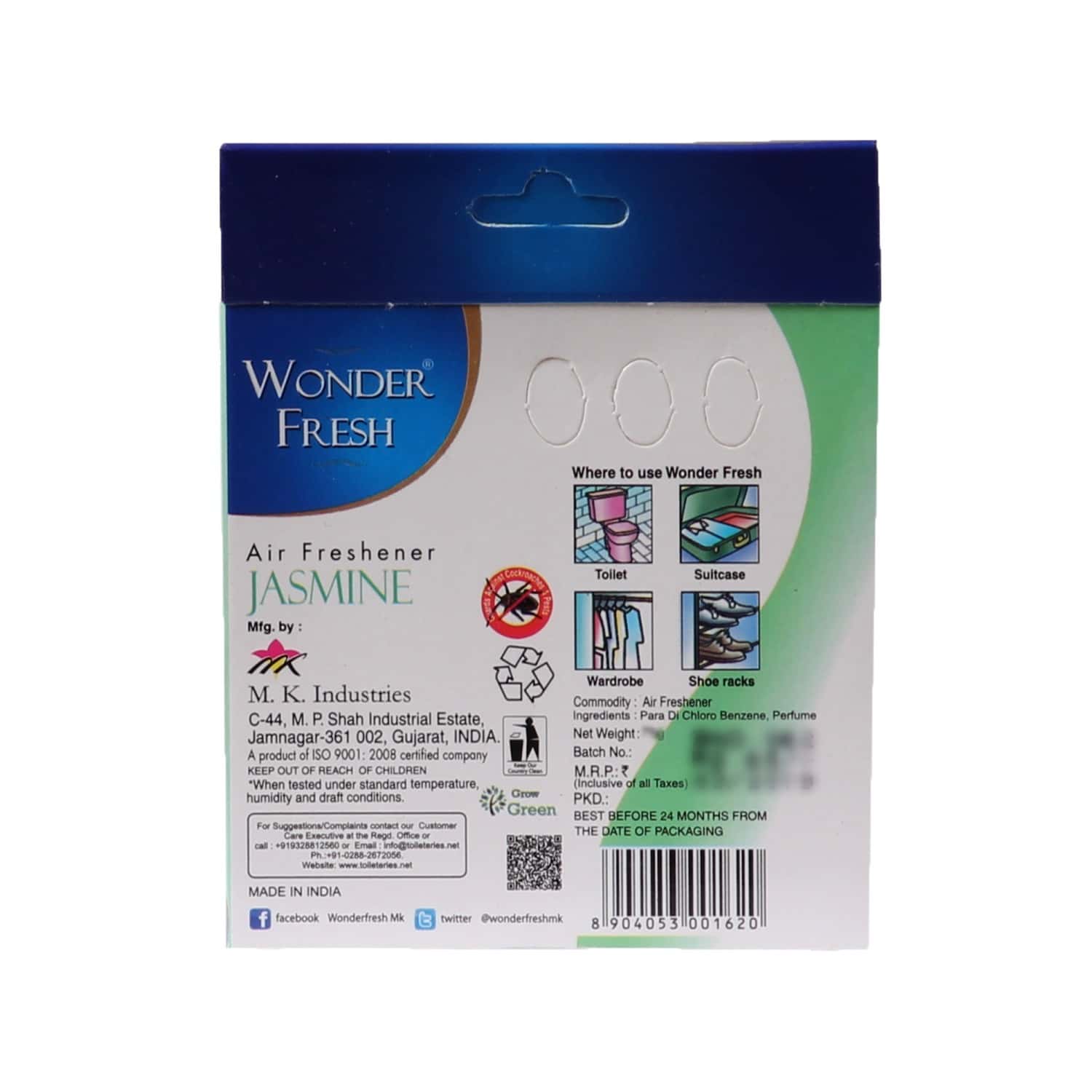 Buy WONDER FRESH AIR FRESHENER JASMINE 50GM Online & Get Upto 60% OFF ...