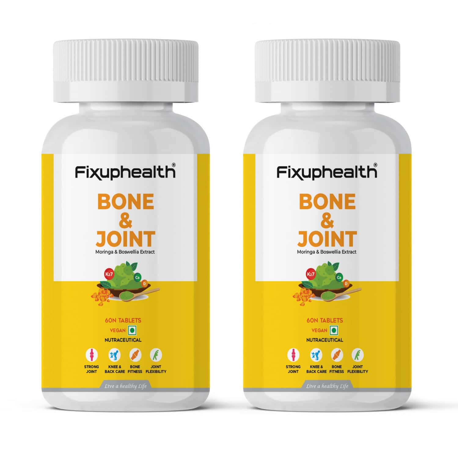 Buy FIXUPHEALTH BONE AND JOINT MORINGA BOSWELLIA EXTRACT FOR KNEE BACK ...