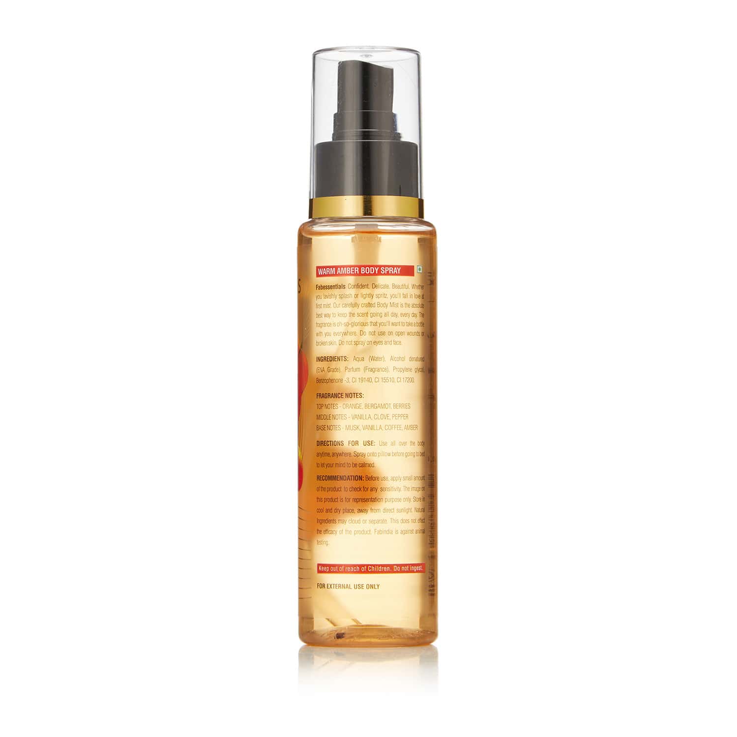 Buy FABESSENTIALS WARM AMBER BODY SPRAY 110 ML Online & Get Upto 60% ...