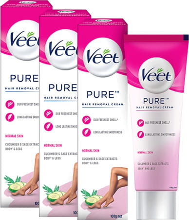 Buy VEET PURE HAIR REMOVAL CREAM NORMAL SKIN CUCUMBER & SAGE EXTRACTS ...