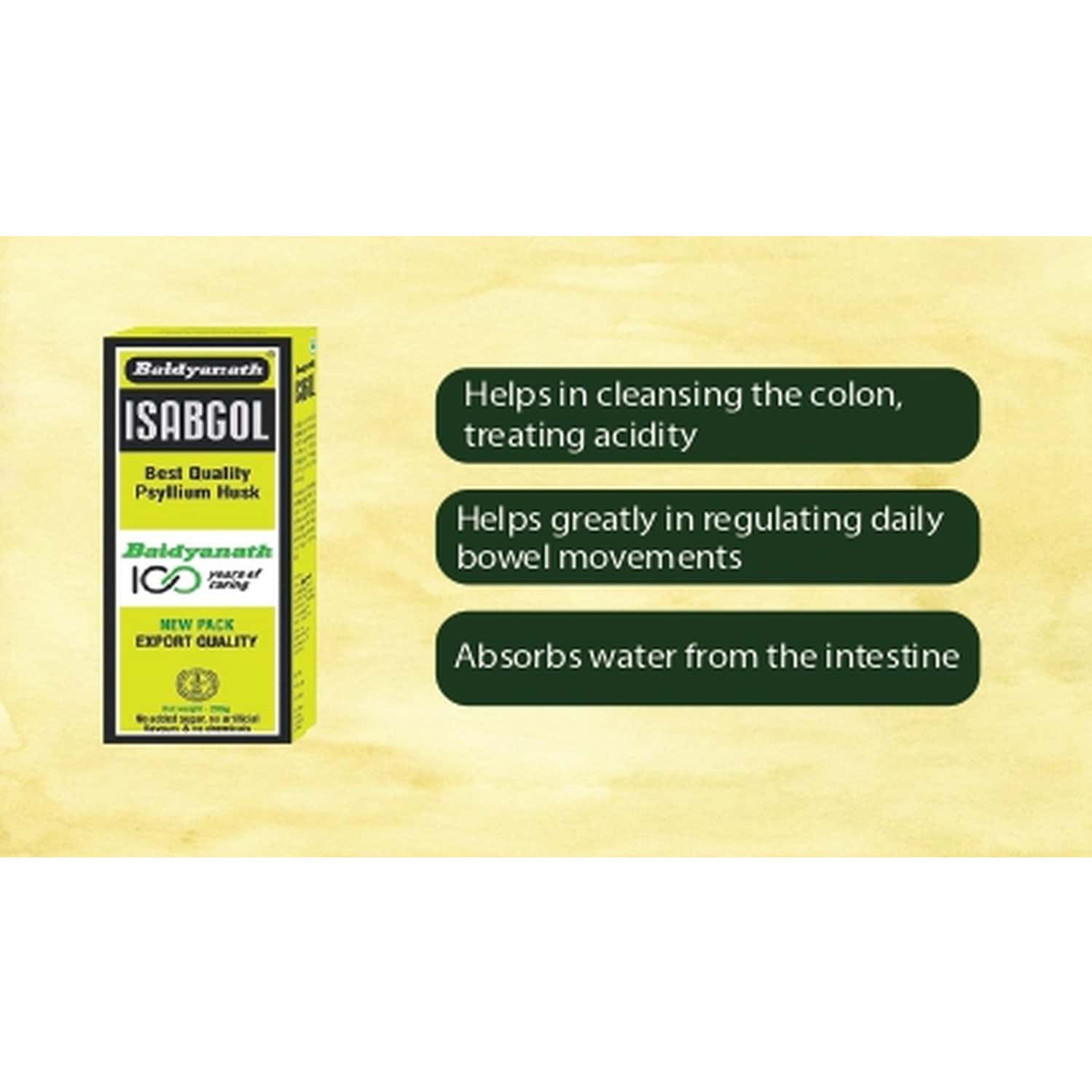 Buy BAIDYANATH ISABGOL PSYLLIUM HUSK POWDER 200GM PACK OF 2 Online ...