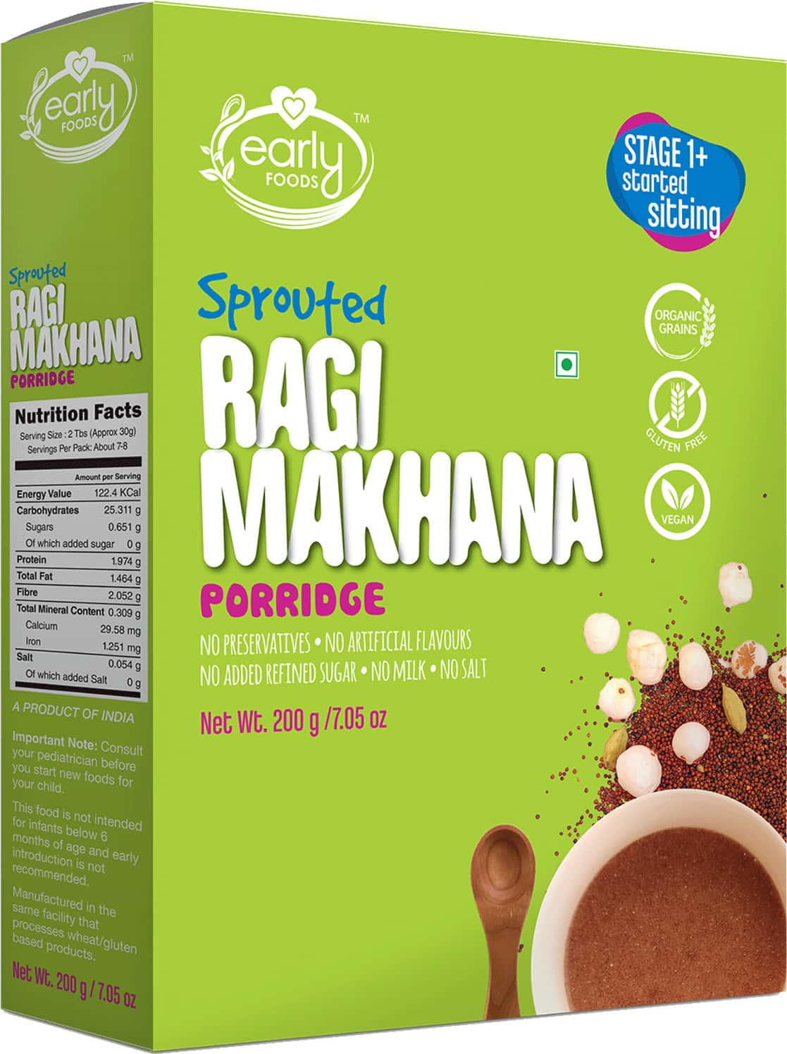 Buy NUM NUM SPROUTED RAGI & SEEDS - 200GM Online & Get Upto 60% OFF at ...