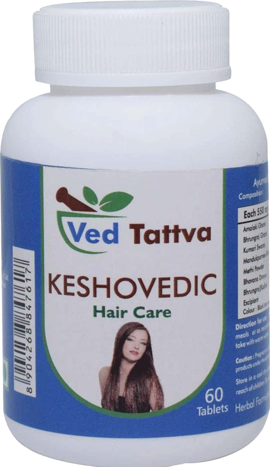 Buy VED TATTVA KESHO VEDIC 60 TABLETS - HERBAL SUPPLEMENT FOR HAIR CARE ...