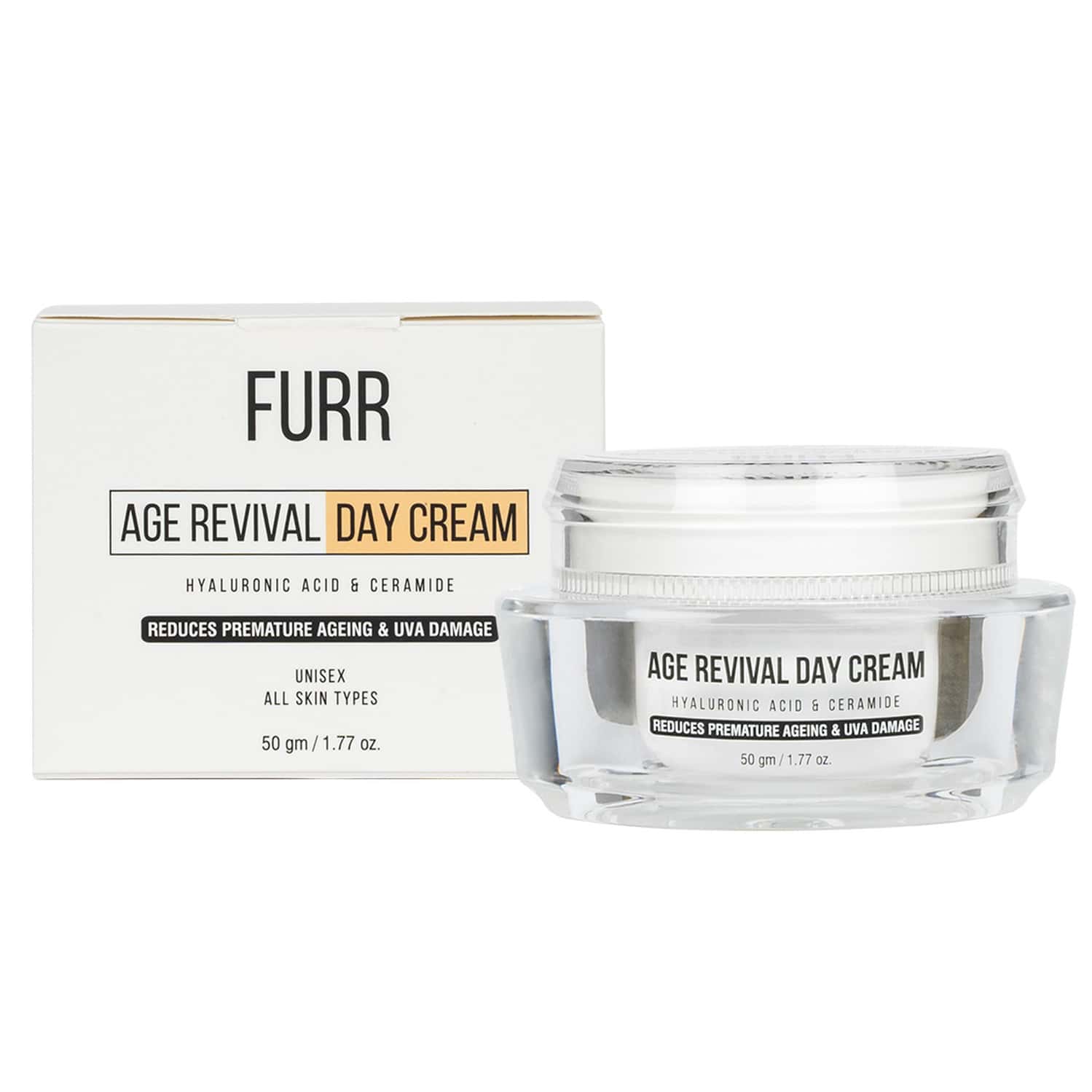 Buy FURR AGE REVIVAL DAY CREAM | REDUCES PREMATURE AGEING | HYALURONIC ...