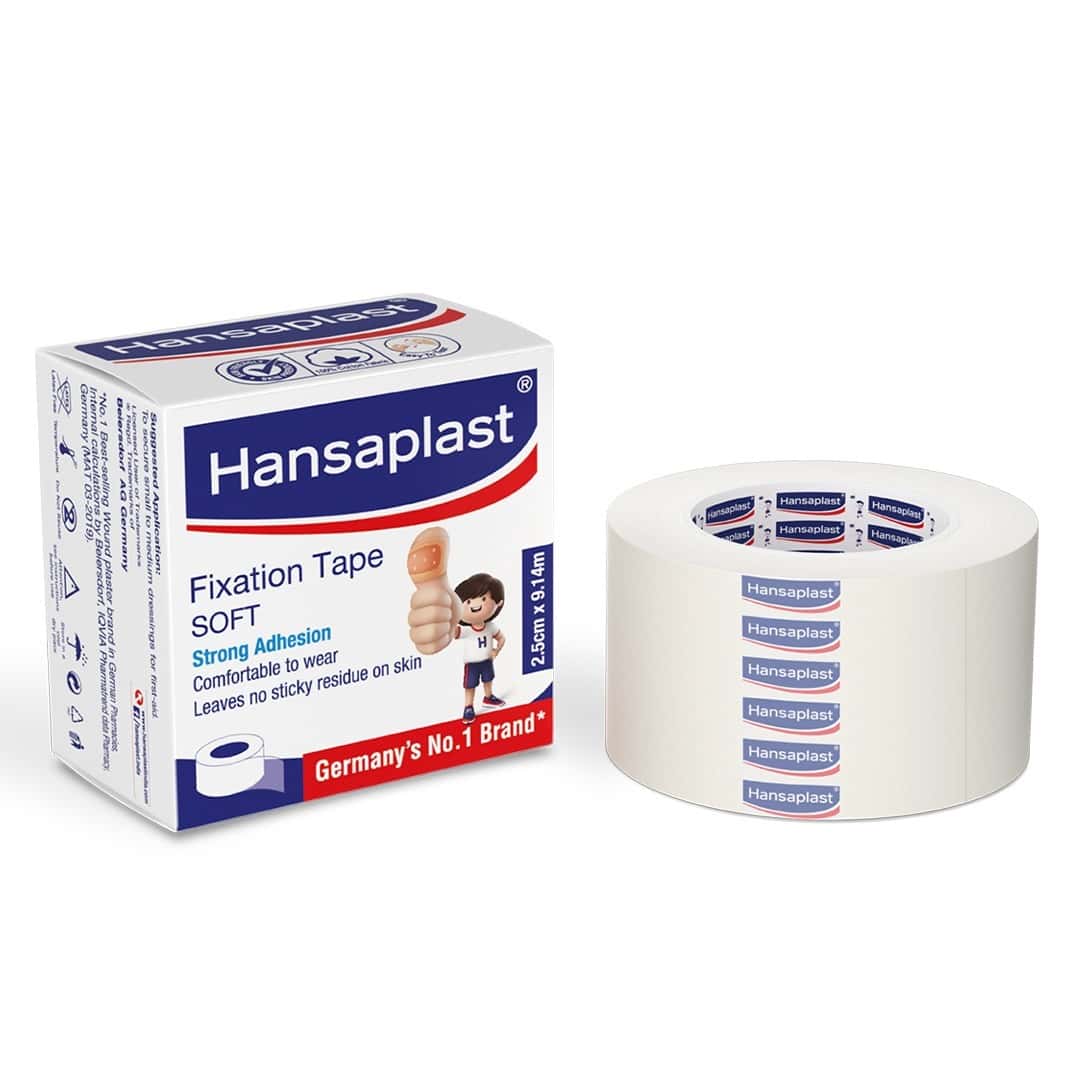 Buy Hansaplast Fixation Tape 2.5 Cm X 914 Cm Online at Flat 18% OFF ...