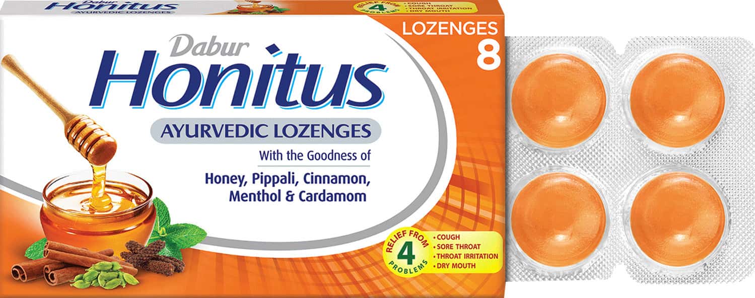 Buy DABUR HONITUS AYURVEDIC LOZENGES - 8 STRIPS Online & Get Upto 60% ...