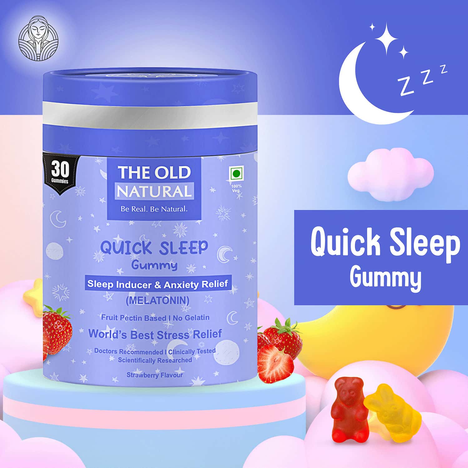 Buy THE OLD NATURAL QUICK SLEEP MELATONIN GUMMIES SLEEP INDUCER WORLD ...
