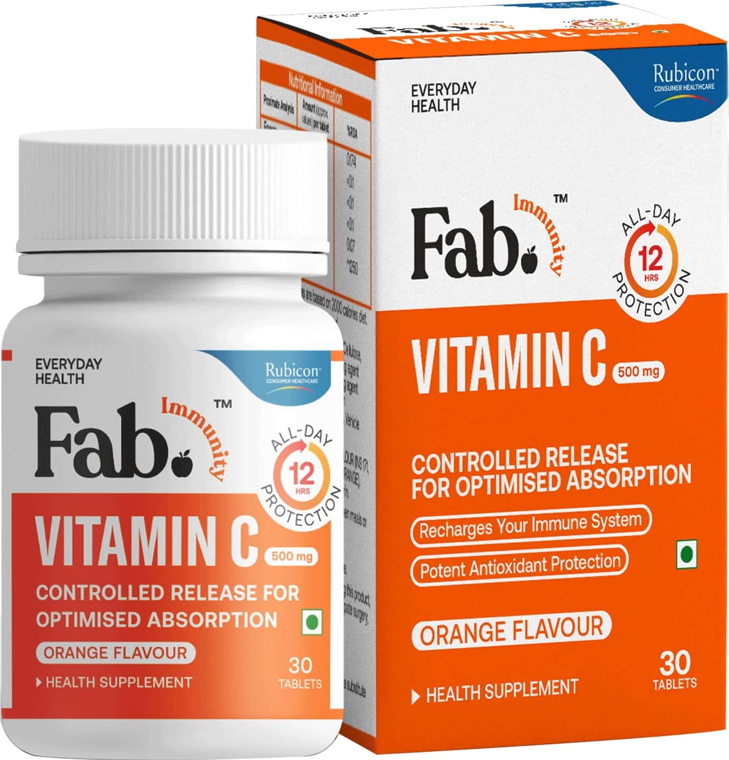 Buy RUBICON FAB IMMUNITY VIT C CONTROLLED-RELEASE GLIDES 30 TABLETS ...
