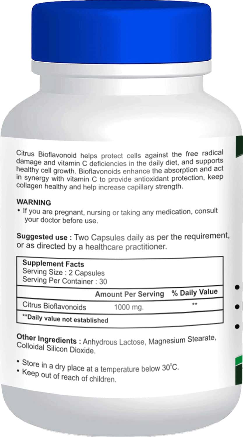 Buy HEALTHVIT CITRUS BIOFLAVONOIDS 1000MG 60 CAPSULES FOR HEALTHY HEART ...
