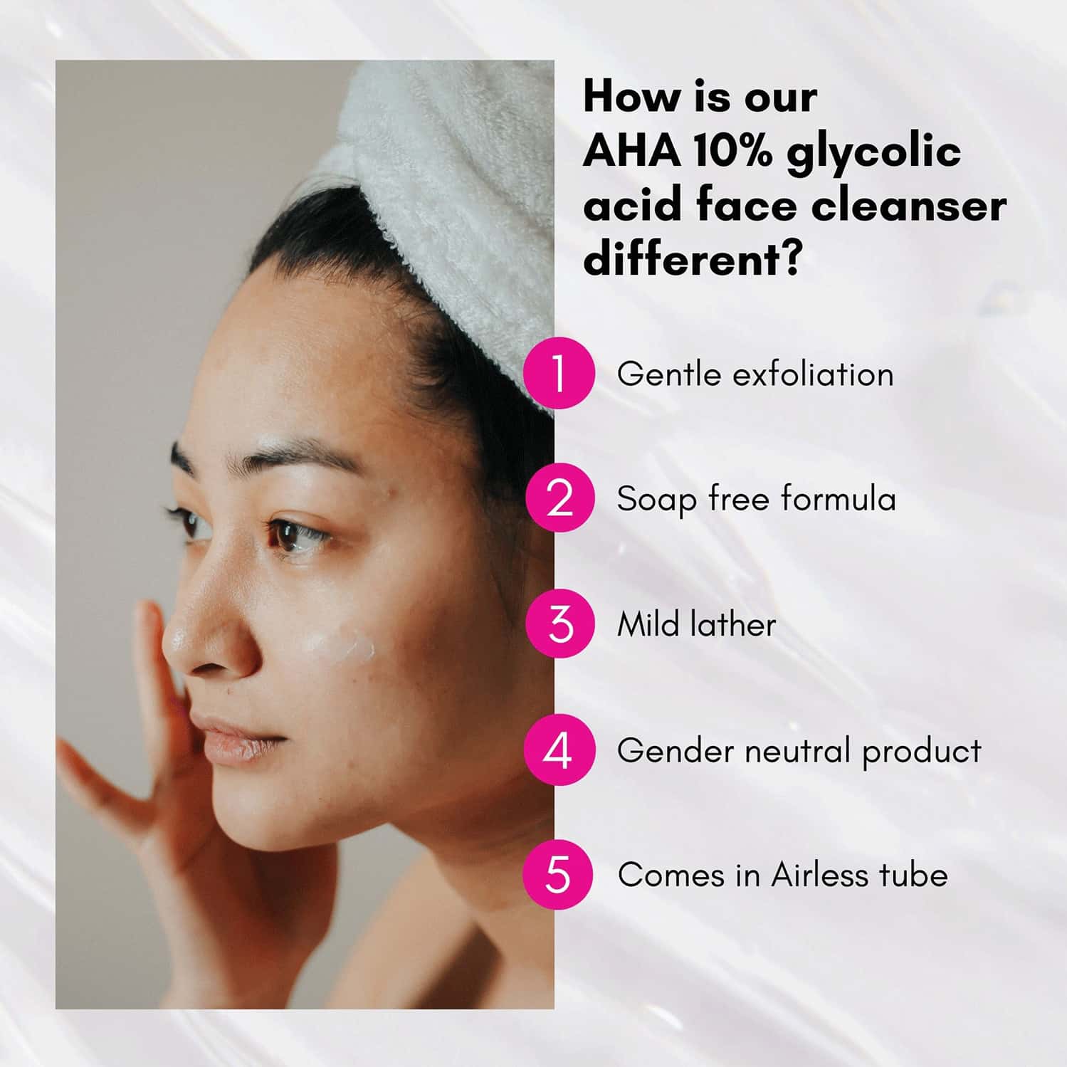 Buy COS-IQ AHA GLYCOLIC ACID 10% FACE CLEANSER | FACE WASH FOR ACNE ...