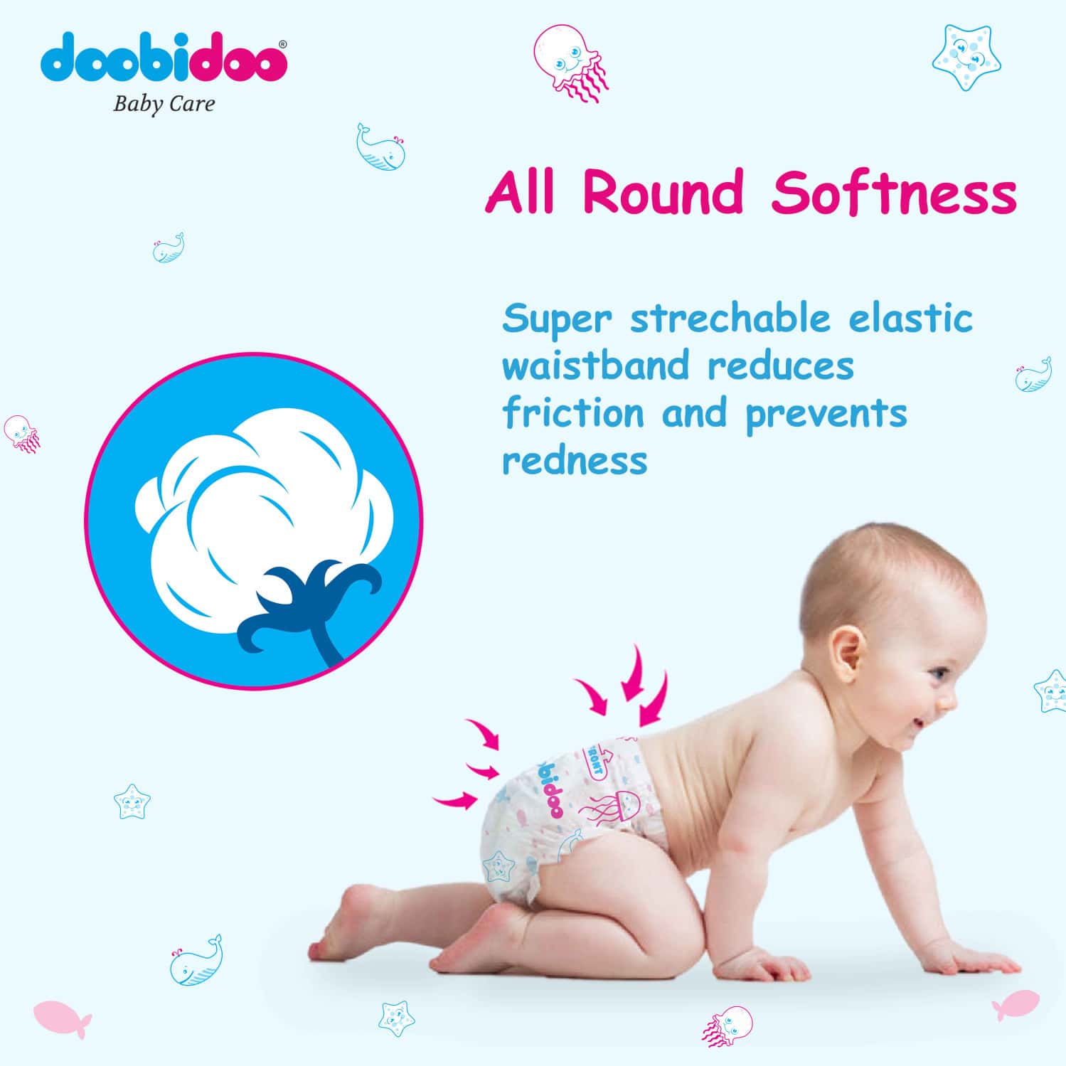Buy DOOBIDOO BABY PANTS - SMALL SIZE DIAPERS (120 COUNT) - WITH ANTI ...
