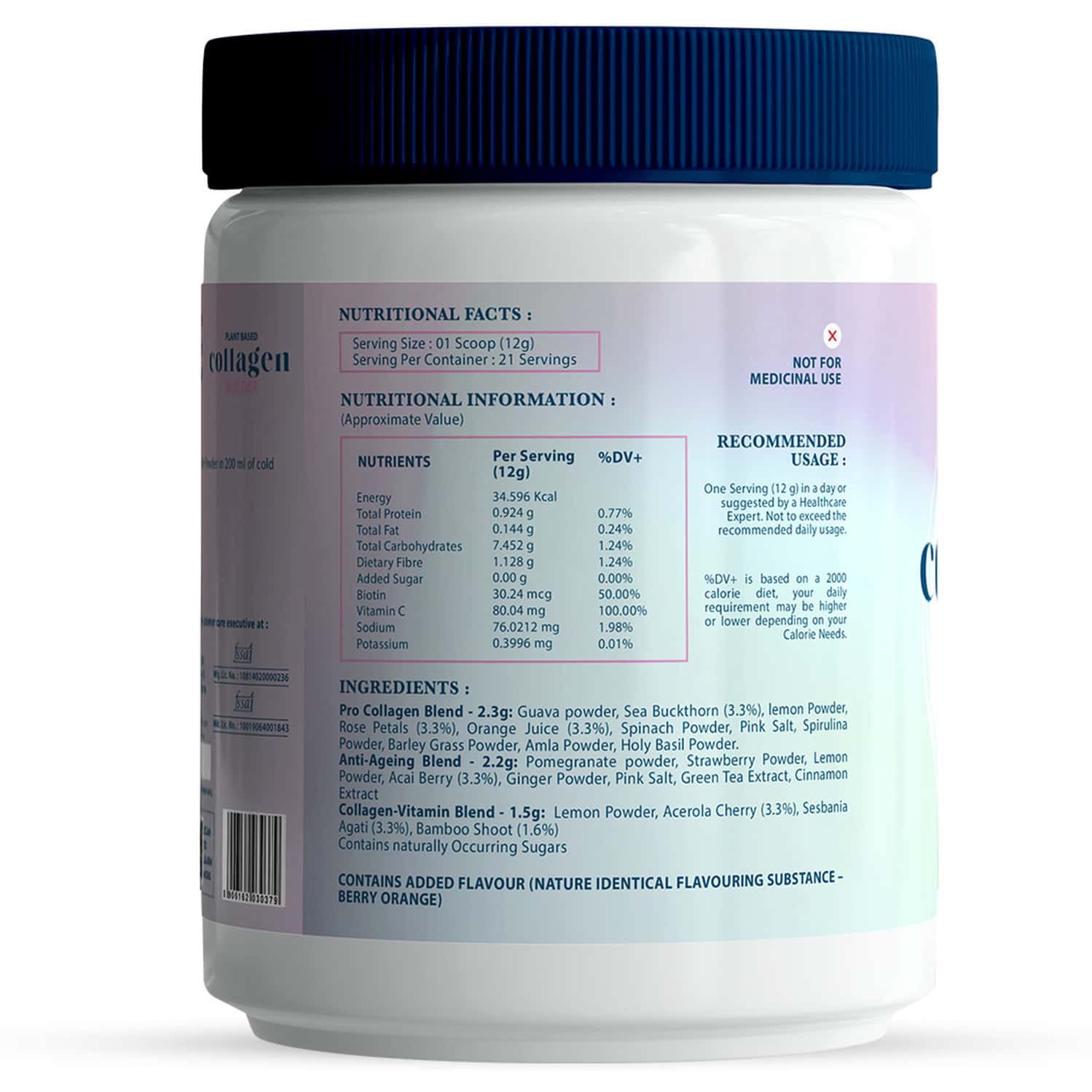 Buy NIRVASA PLANT BASED COLLAGEN BUILDER POWDER, FOR ANTI-AGEING, SAGGY ...