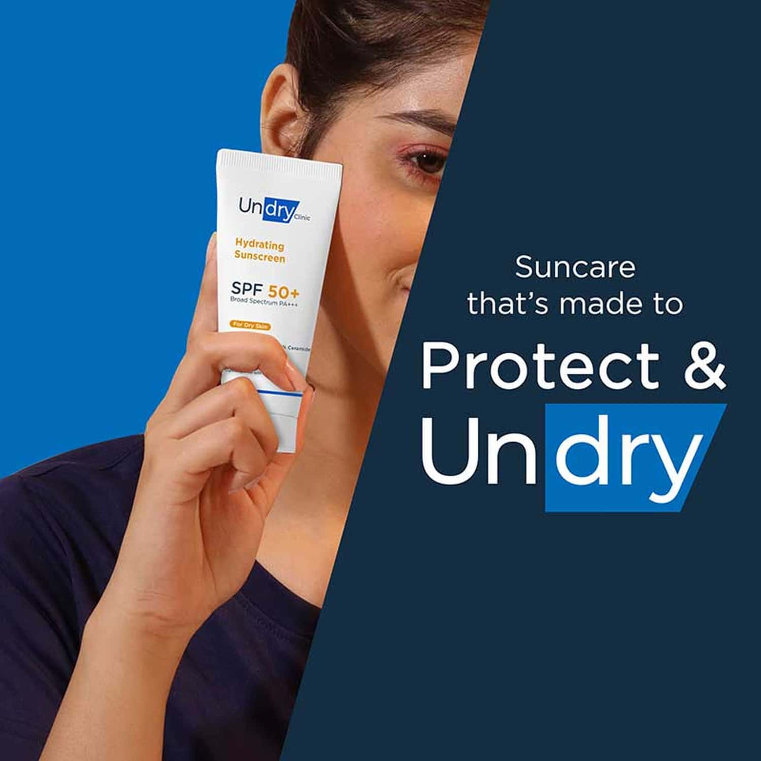 Buy UNDRY HYDRATING SUNSCREEN FOR DRY SKIN SPF 50 (50GM) LIGHTWEIGHT ...