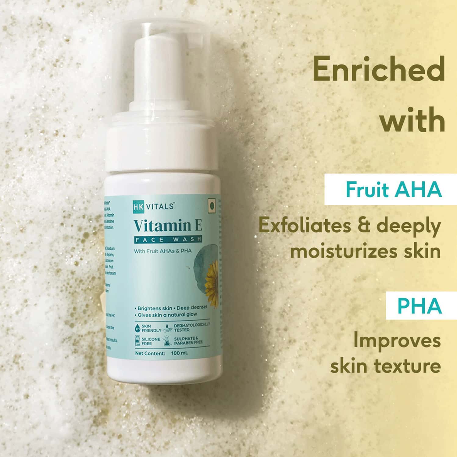 Buy HK VITALS BY HEALTHKART VITAMIN E FACE WASH (100 ML) Online & Get ...