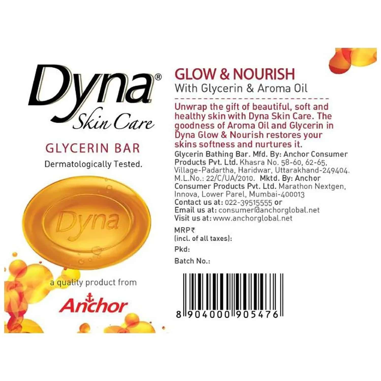 Buy DYNA GLYCERIN BAR (125GM X 3) Online & Get Upto 60% OFF at PharmEasy