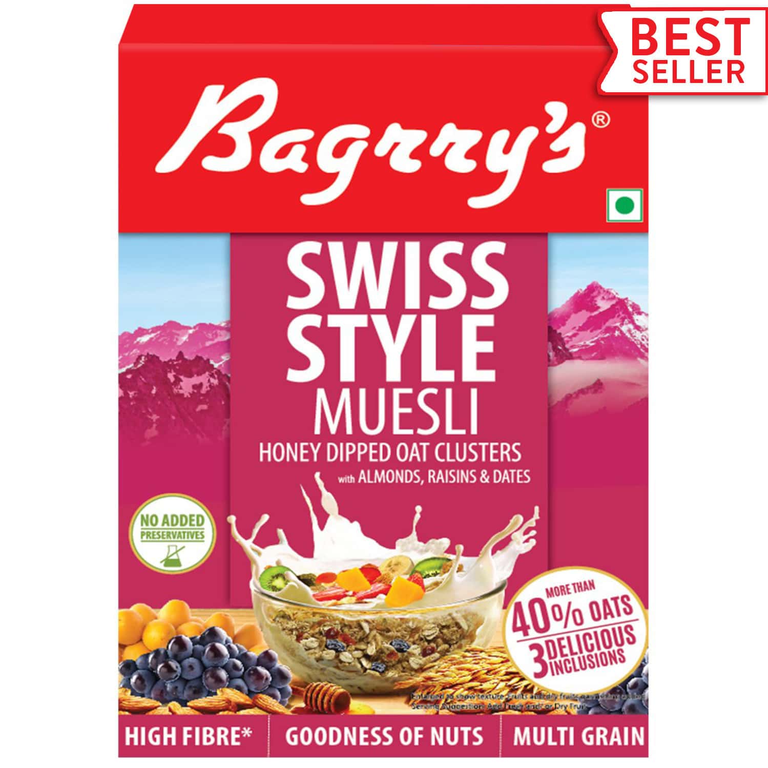 Buy BAGRRYS SWISS STYLE MUESLI 500 GM BOX Online & Get Upto 60% OFF at ...