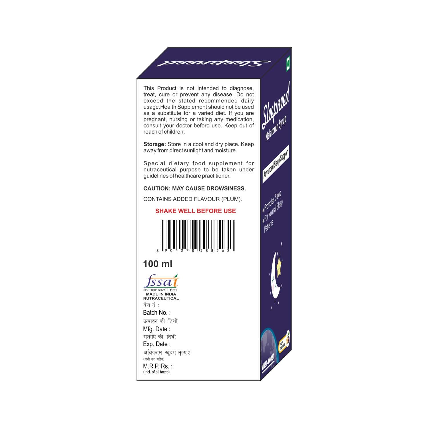 Buy WEST COAST SLEEPNEED SYRUP - 100 ML Online & Get Upto 60% OFF at ...